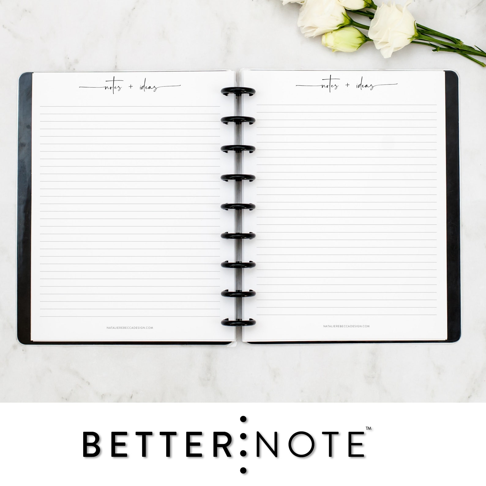 Modern Discbound Notebook Inserts, Notes Pages - Etsy