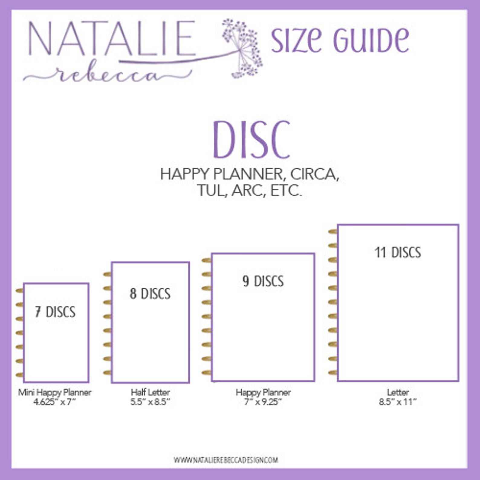 MONTHLY CALENDAR for Discbound Planners CLASSIC Font 12 | Etsy