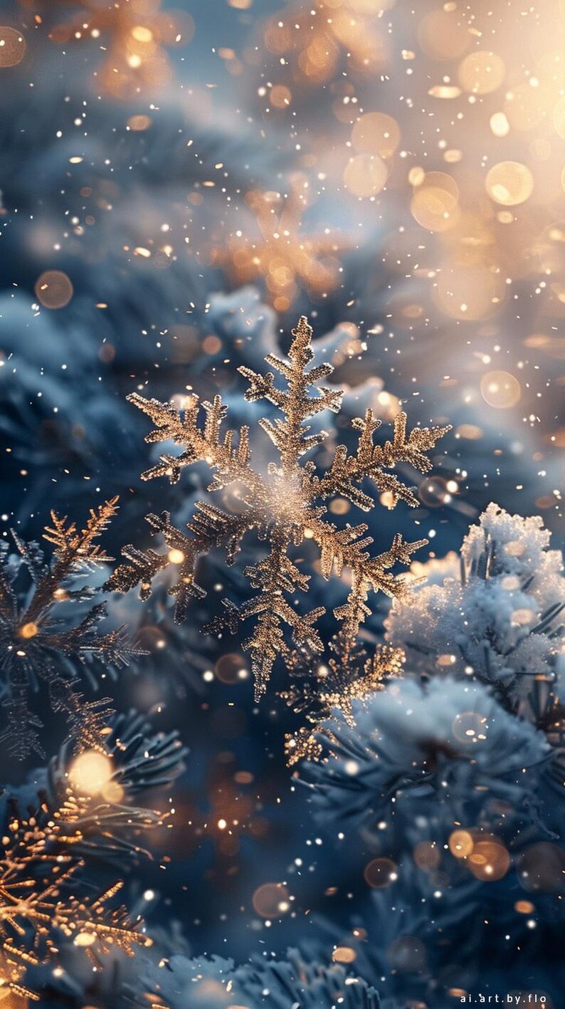 5 Digital Phone Wallpapers “WINTER LIGHT” - Etsy
