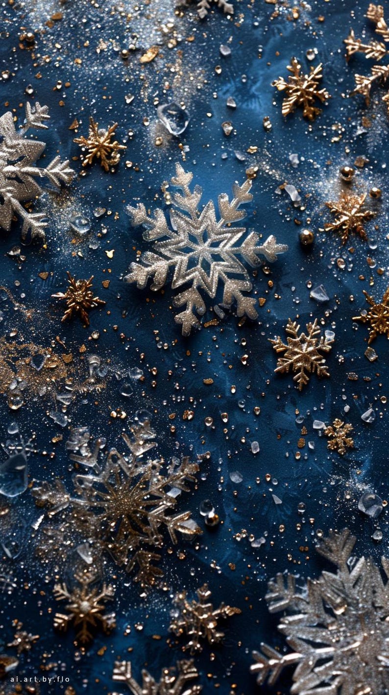 5 Digital Phone Wallpapers “WINTER NIGHT” - Etsy