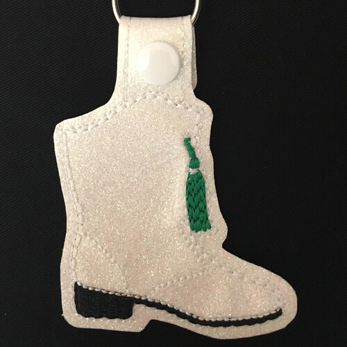 Drill Team Boot Keychain Customizable - Etsy