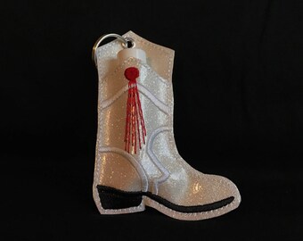 Drill Team Boot Keychain Customizable | Etsy