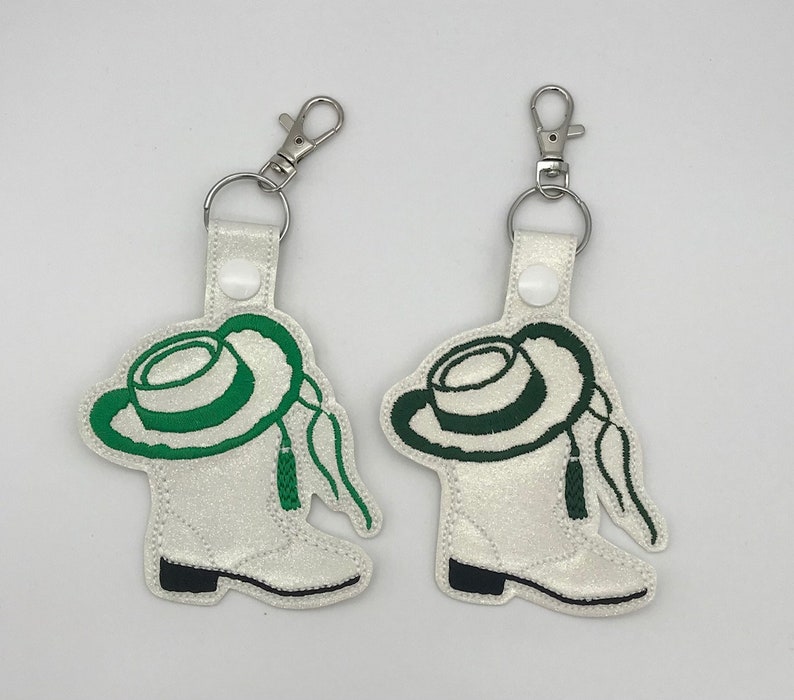 Drill Team Boot With Hat Key Chain - Etsy