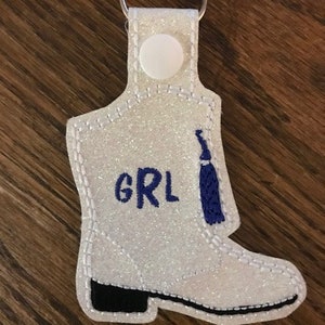 Drill Team Boot- Keychain- Customizable - Etsy