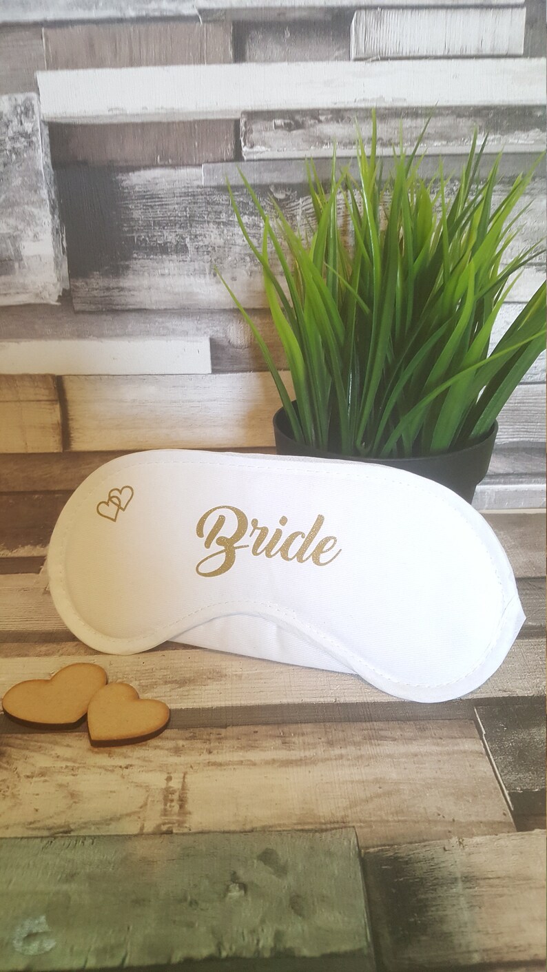 Bride Sleep Mask Bride Eye Mask Wedding Accessories Mr And Etsy