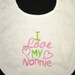 I Love My Nonnie Custom Embroidered Bib - Etsy