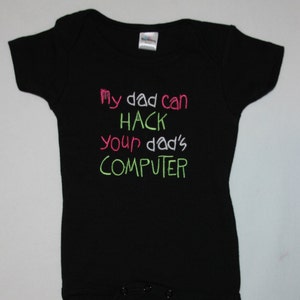 My Dad Can HACK Your Dad's COMPUTER Custom Embroidered - Etsy