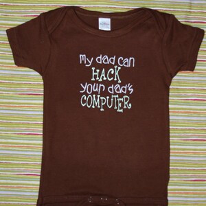 My Dad Can HACK Your Dad's COMPUTER Custom Embroidered - Etsy