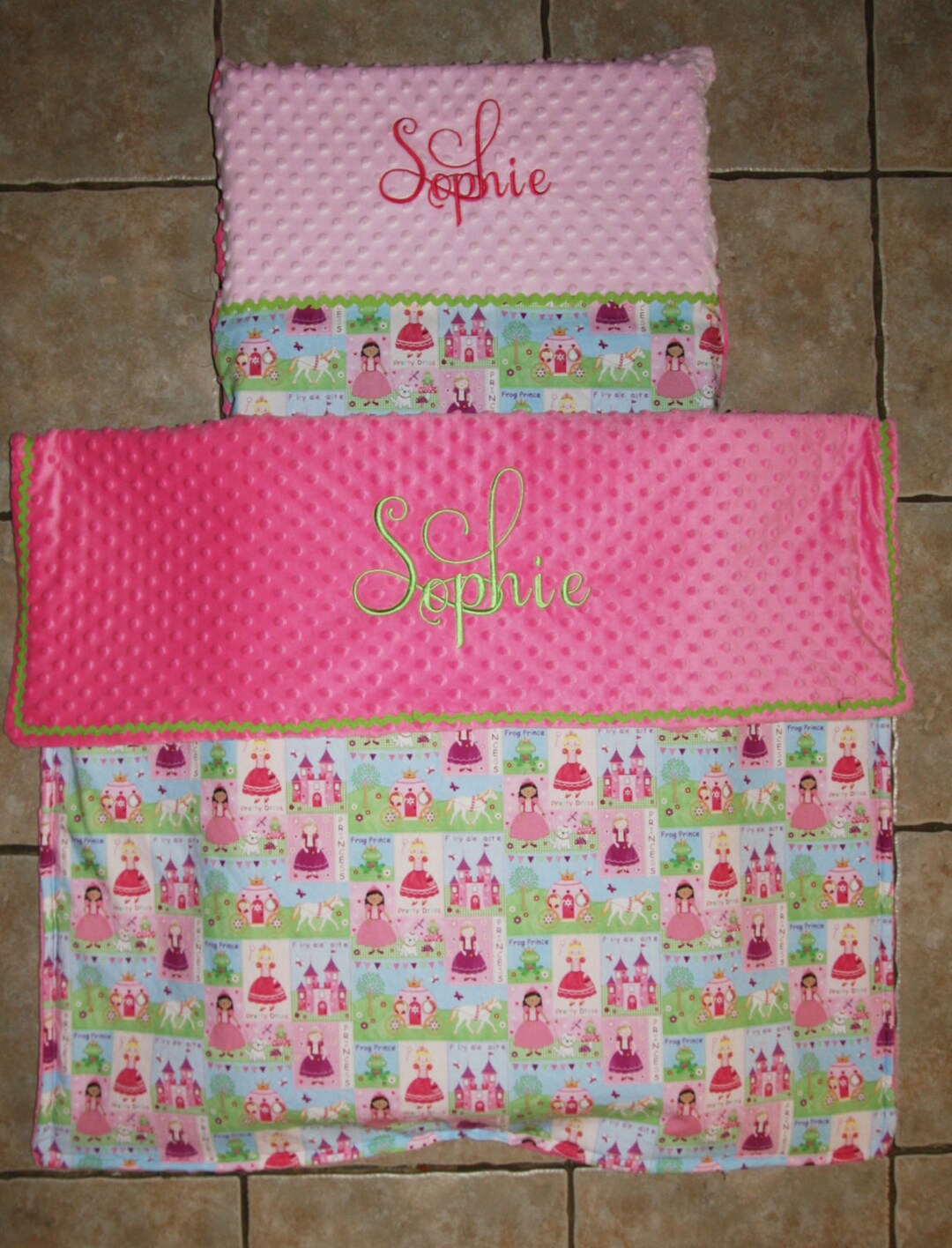 Princess Custom Embroidered Nap Mat Cover Set - Etsy