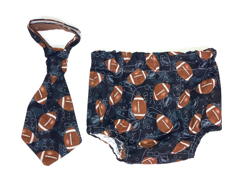 Football Diaper Cover and Neck/bow Tie - Etsy