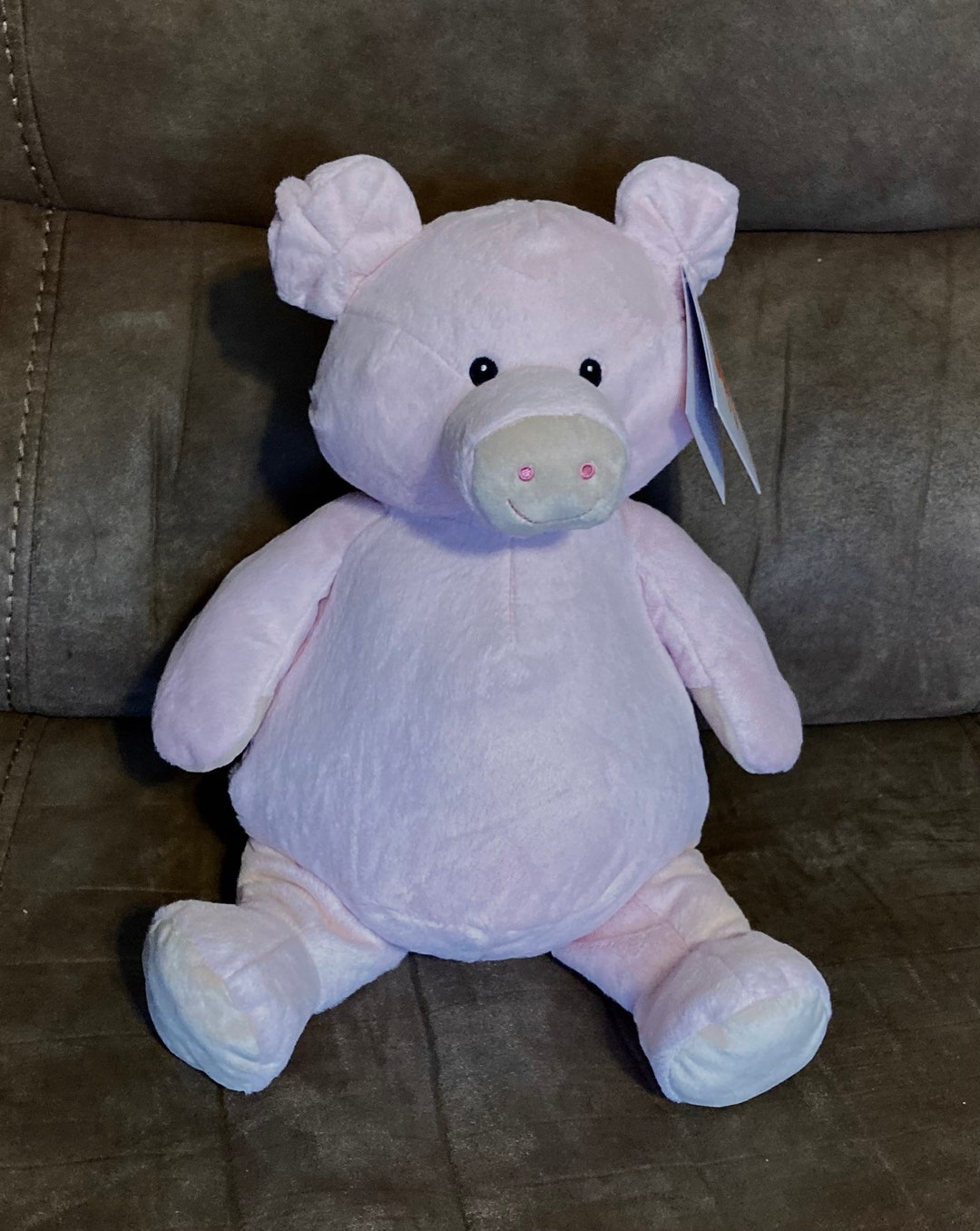 Personalized Stuffed Pink Pig - Etsy