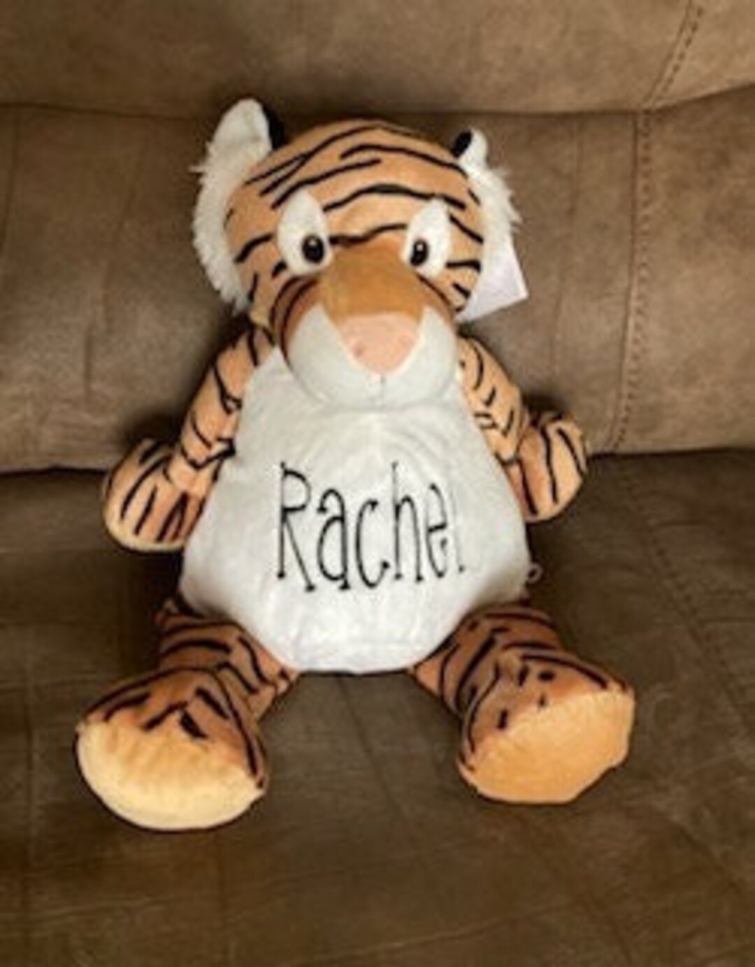 Custom Monogrammed Stuffed Tiger - Etsy