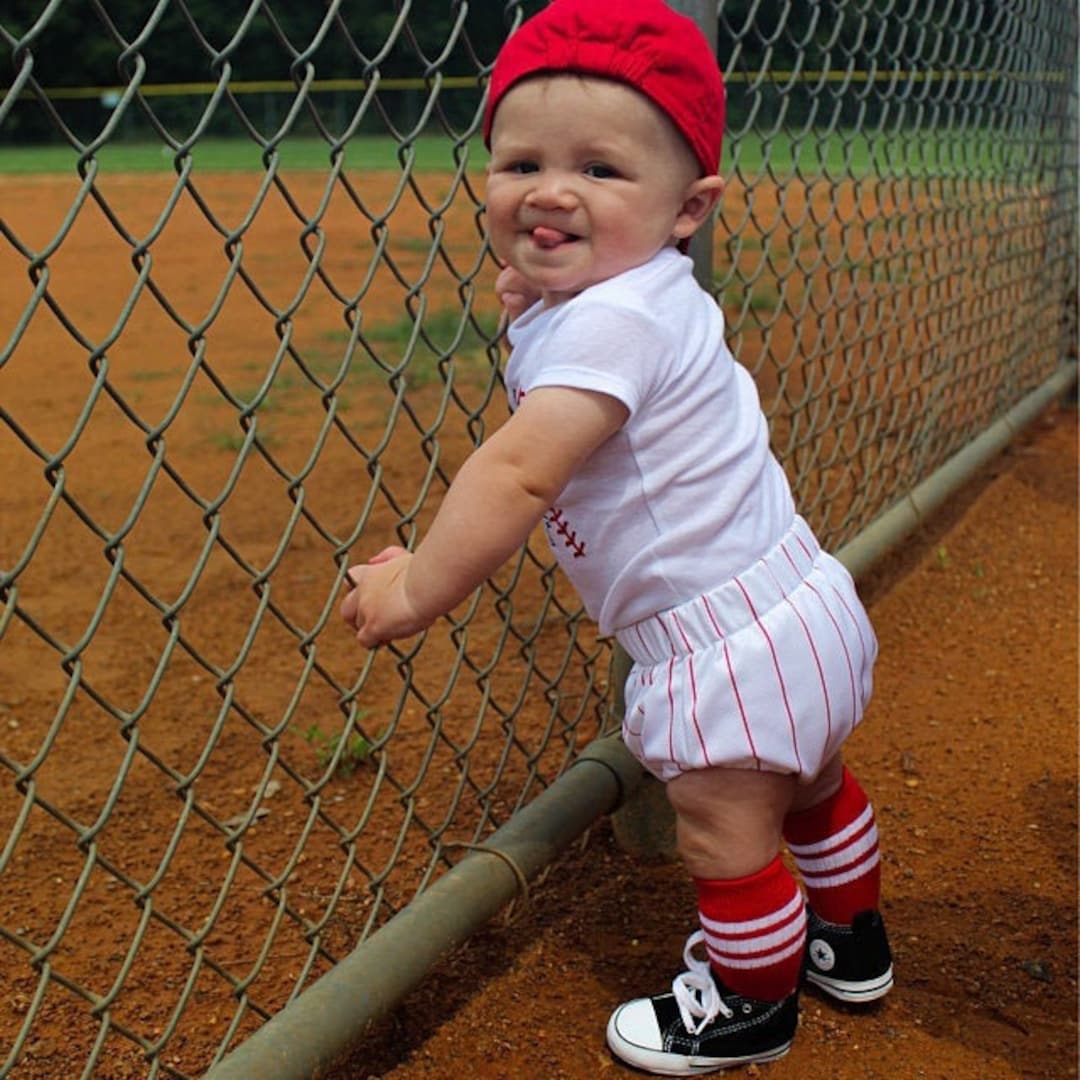 Pinstripe Baseball Diaper Cover and Ball Cap - Etsy
