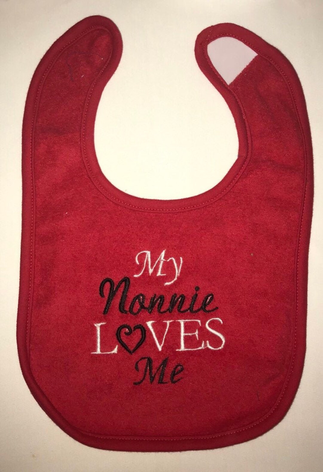 My Nonnie Loves Me besticktes Biib - Etsy.de