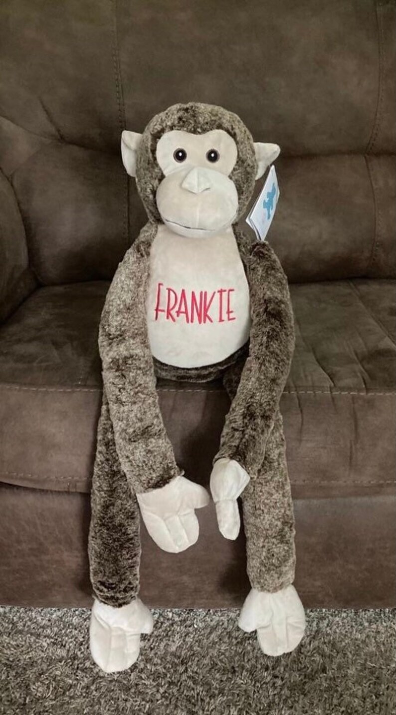 Long Legged Monkey Birth Announcement Stuffed Animal - Etsy