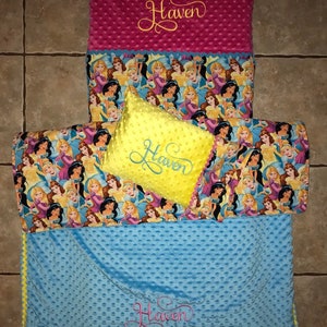 Princess Custom Embroidered Nap Mat Cover Set - Etsy