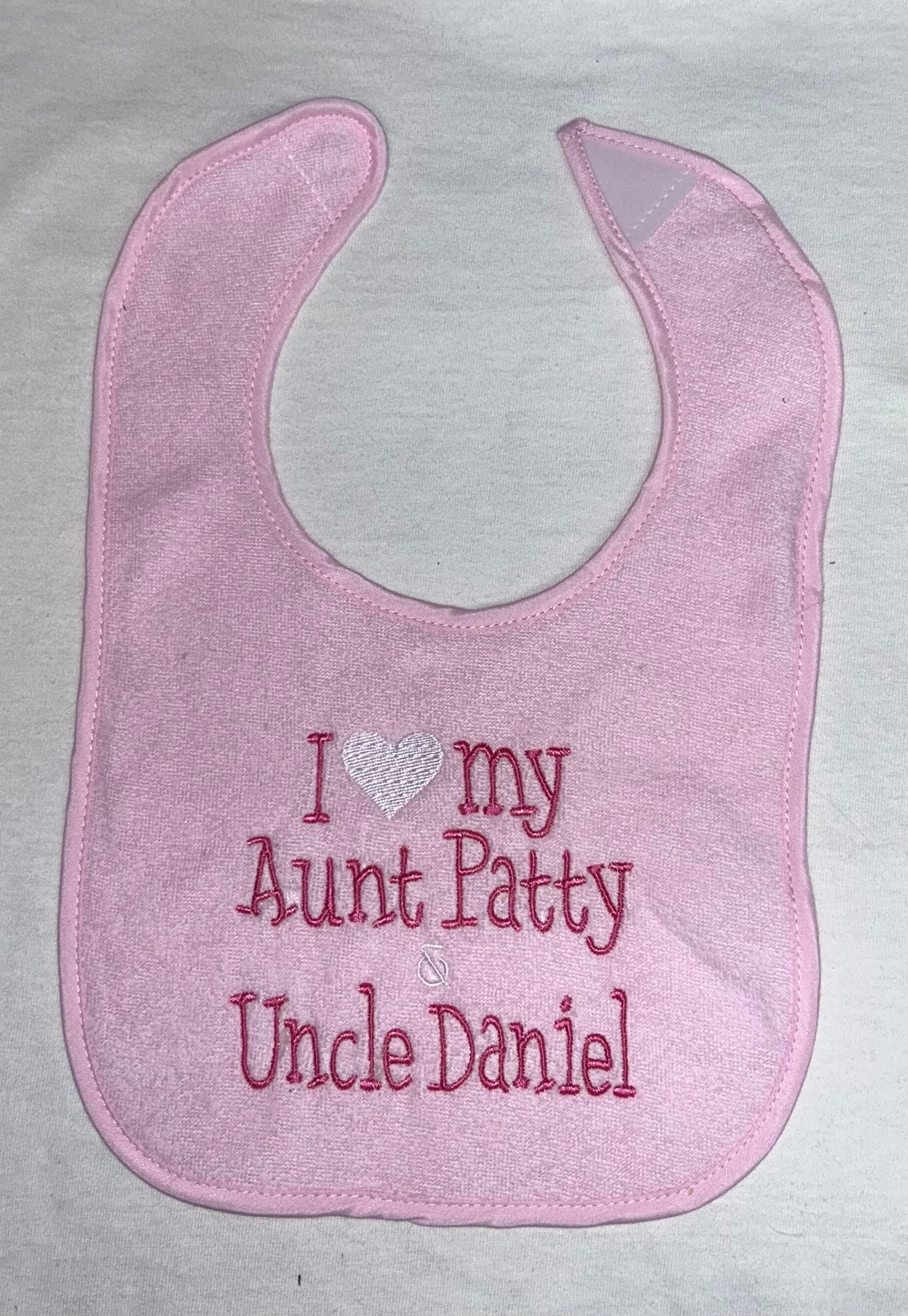 I Love My Aunts aunts' Names Custom Embroidered Bib - Etsy