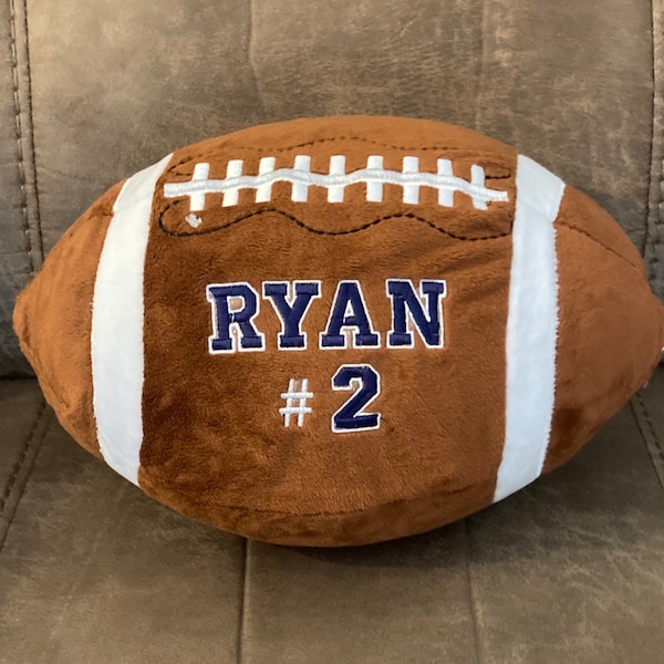 Embroidered Football - Etsy