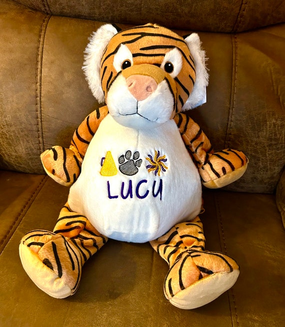 Personalized Stuffed Tiger Cheerleader - Etsy