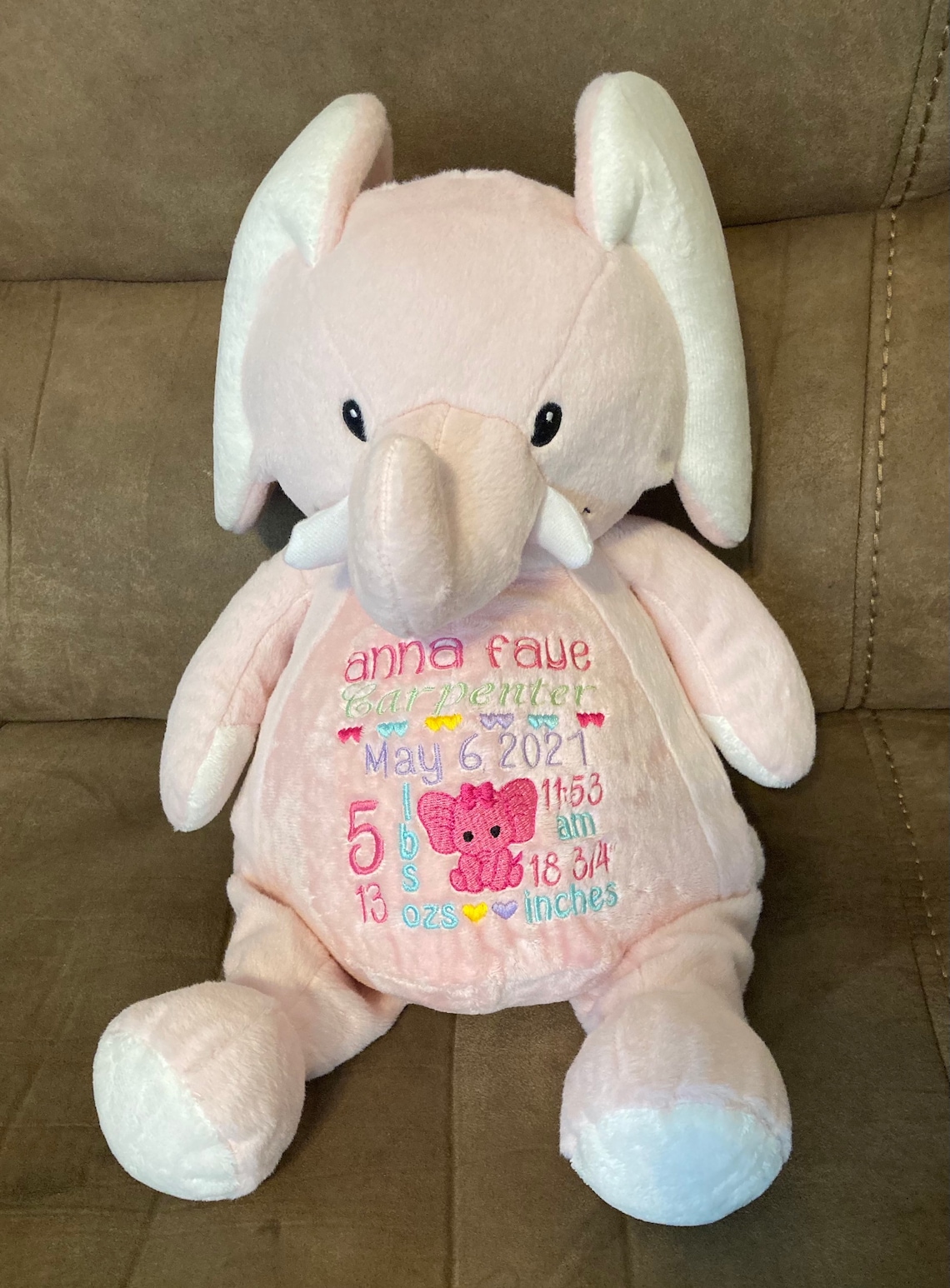 Personalized Memorial Elephant - Etsy