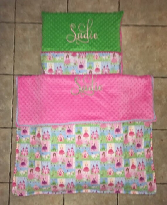 Princess Custom Embroidered Nap Mat Cover and Blanket | Etsy