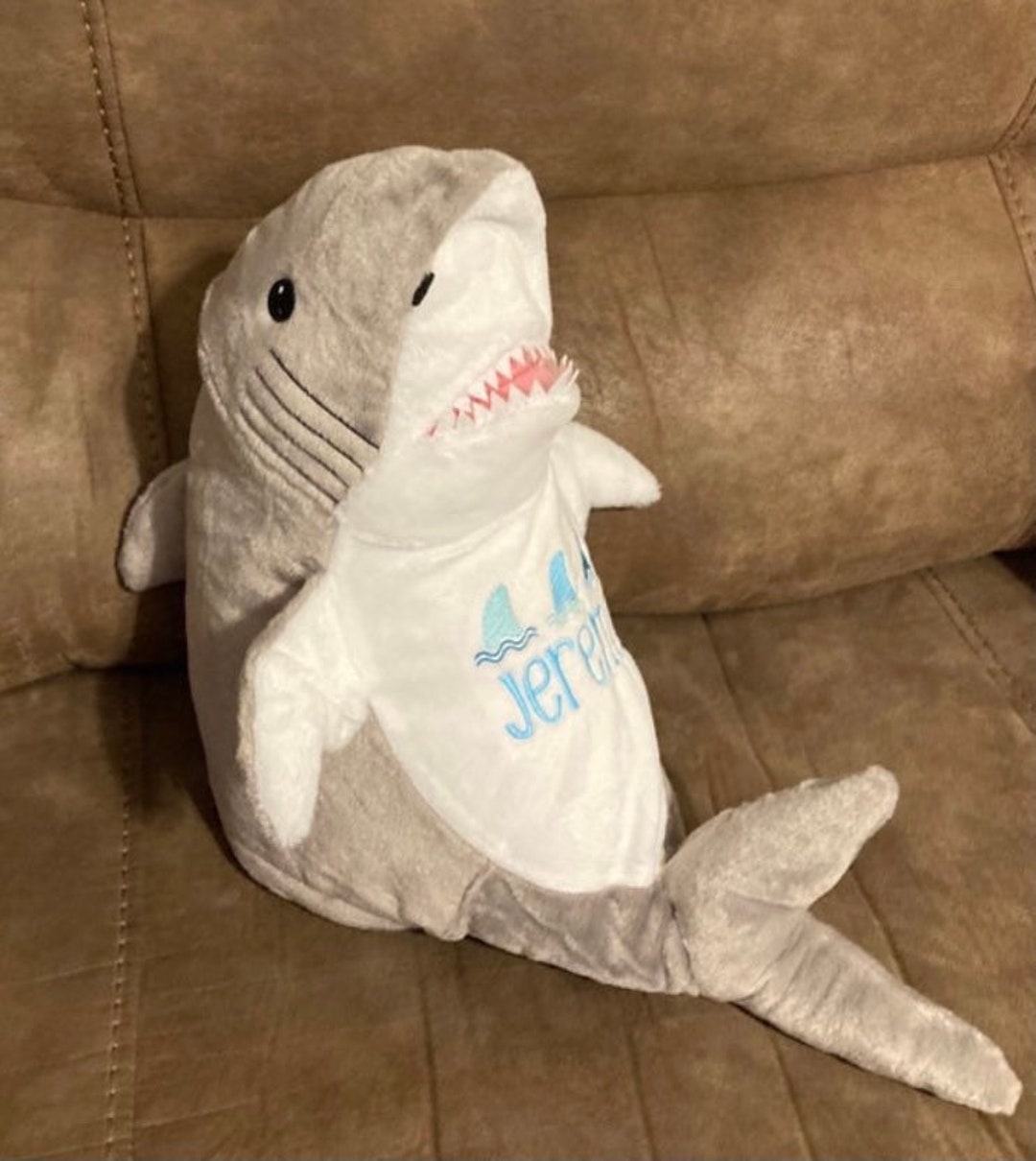 Custom Monogrammed Shark Stuffed Animal - Etsy