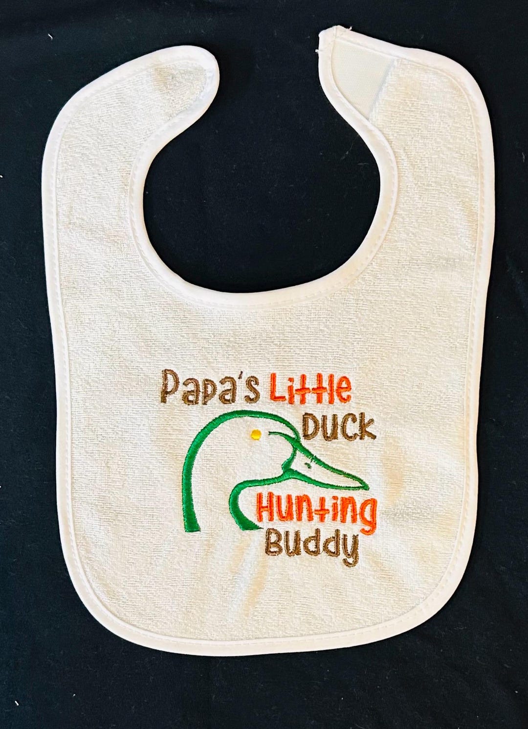 Papa's Little Duck Hunting Buddy Custom Embroidered Duck Hunting Bib - Etsy