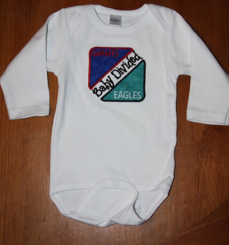Baby Divided custom appliqued bodysuit | Etsy