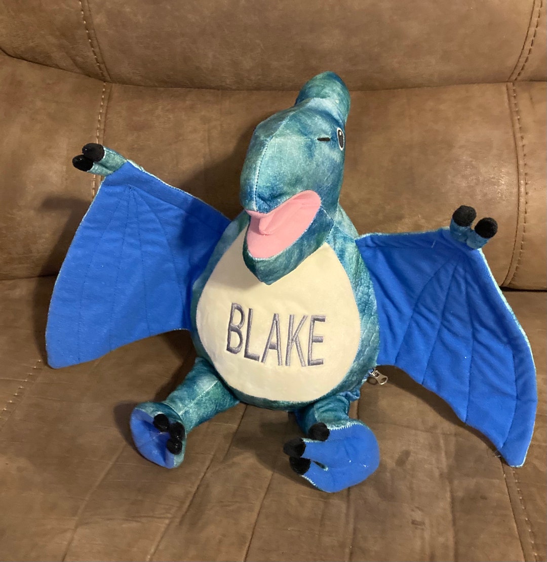Custom Monogram Dinosaur Stuffed Animal - Etsy