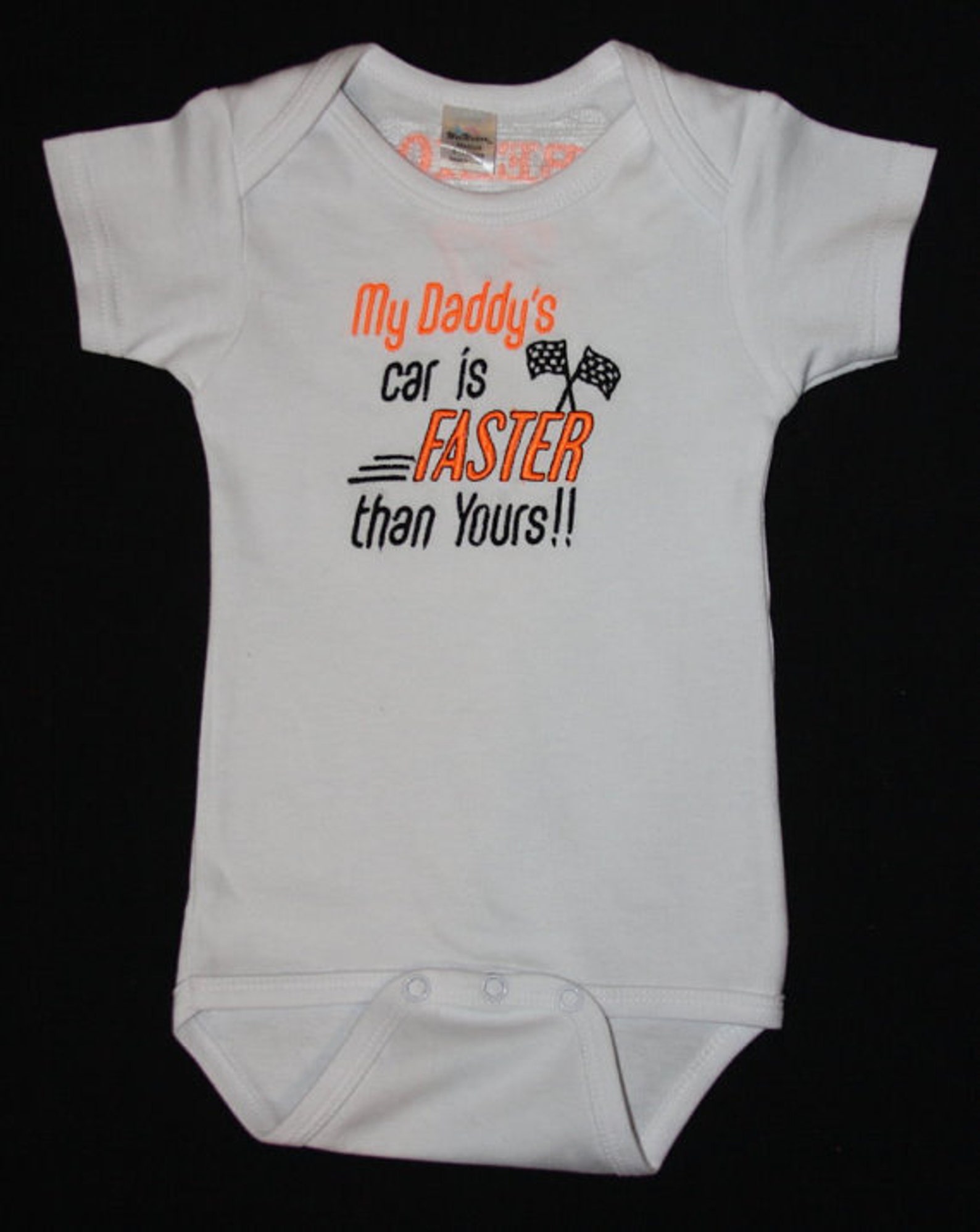 My Daddy's Car is Faster Than Your Custom Embroidered | Etsy
