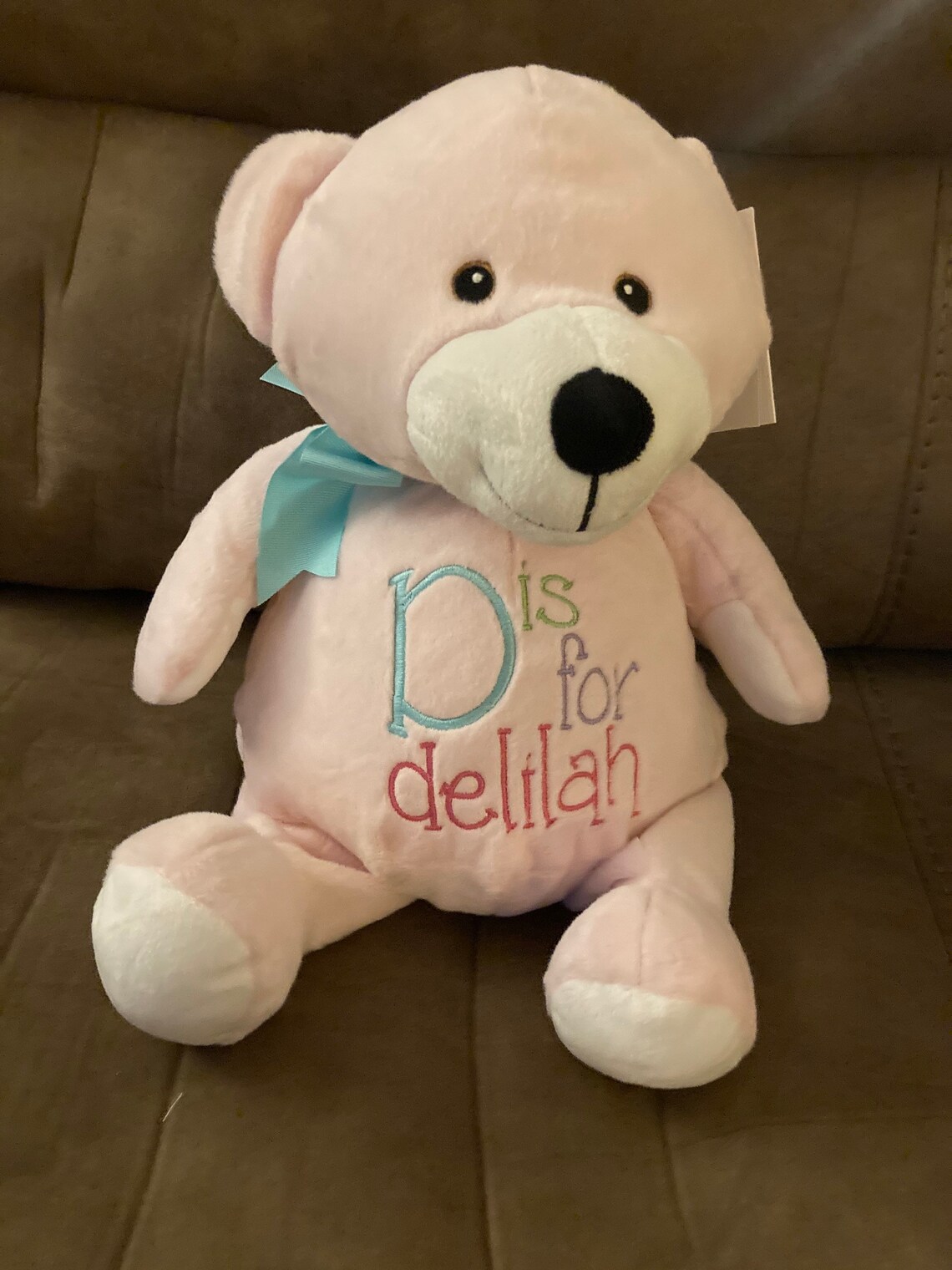 Personalized Stuffed Dinosaur Birth Announcement - Etsy