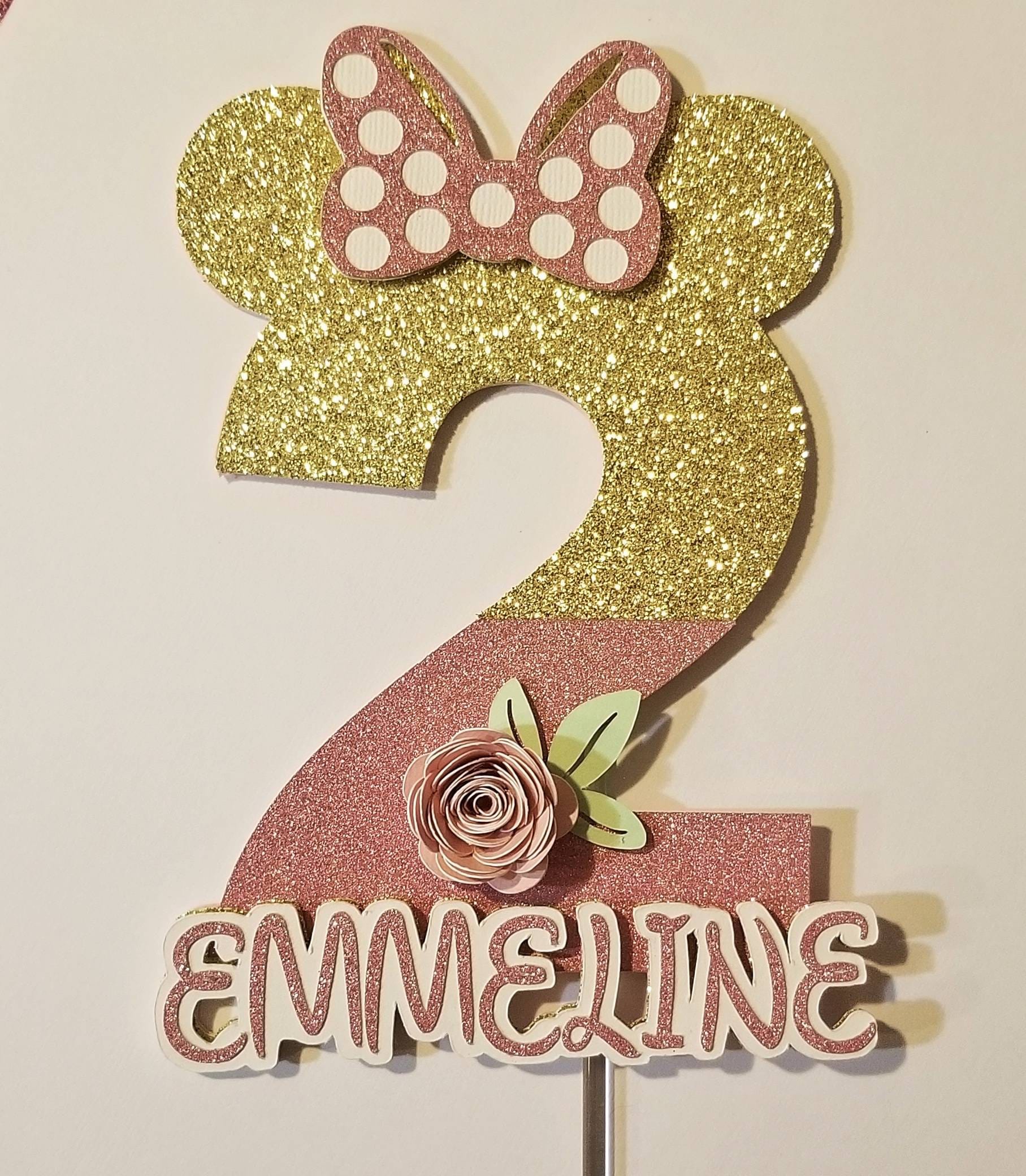 Minnie Cake Topper Minnie Mouse Disney Cake Topper | Etsy