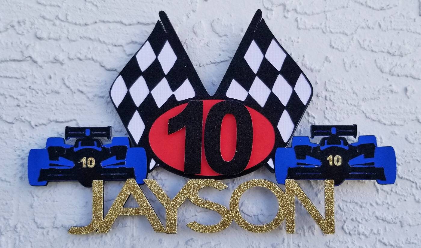 Formula 1/race Car Cake Topper - Etsy