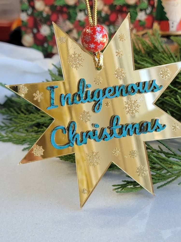 INDIGENOUS CHRISTMAS 8 Pointed Star Christmas Ornament - Etsy
