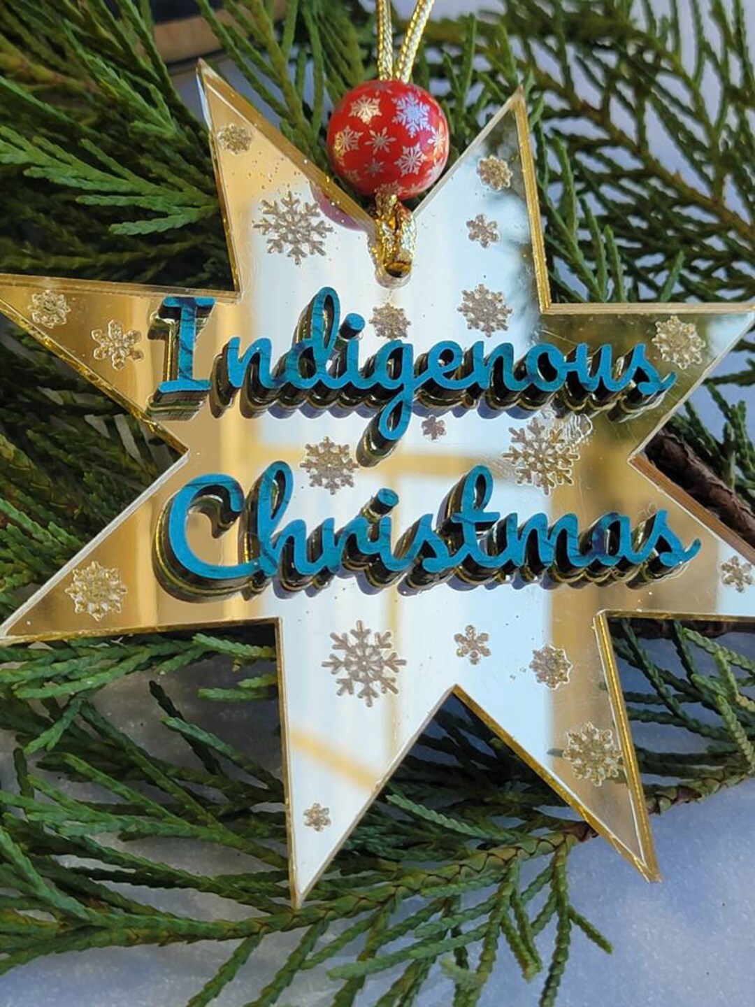 INDIGENOUS CHRISTMAS 8 Pointed Star Christmas Ornament - Etsy