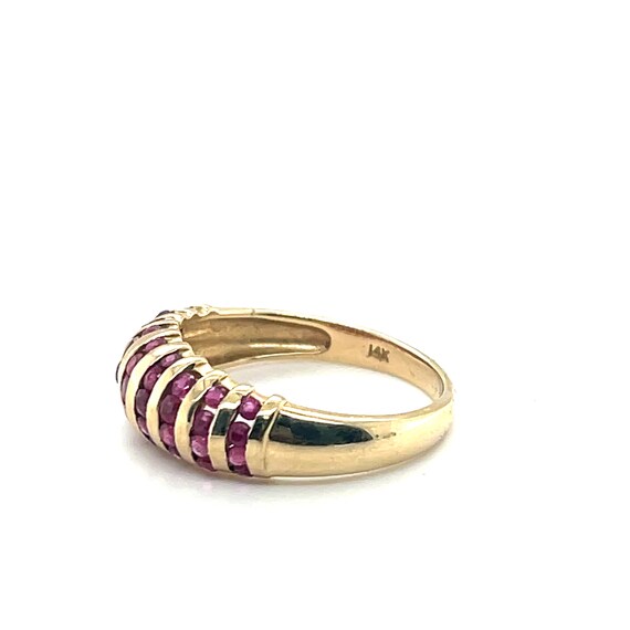 14K Yellow Gold Ruby Ring - Gem
