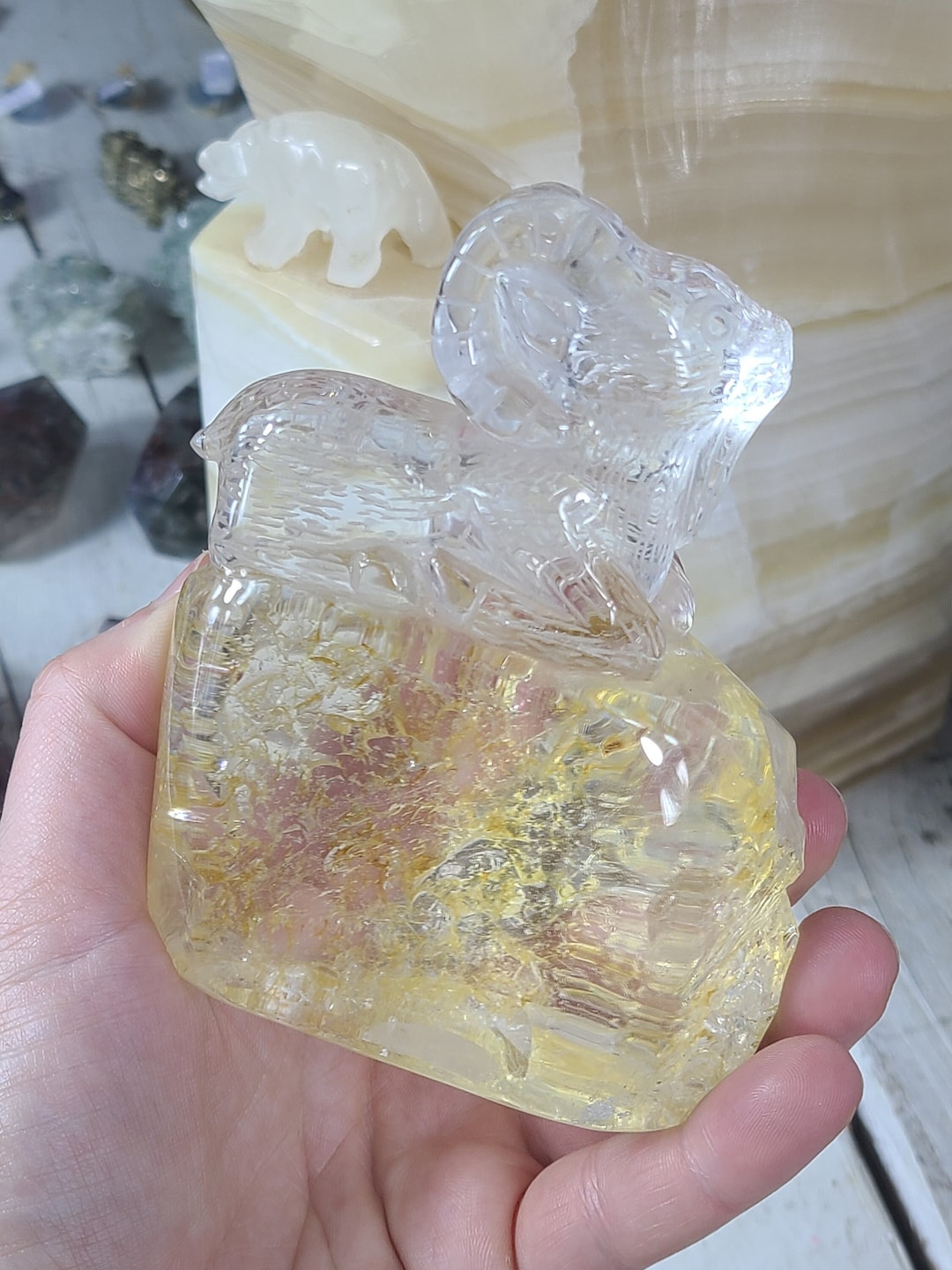 Golden Healer Goat, Quartz Goat, Rainbow Goat, Crystal Goat, Goat ...