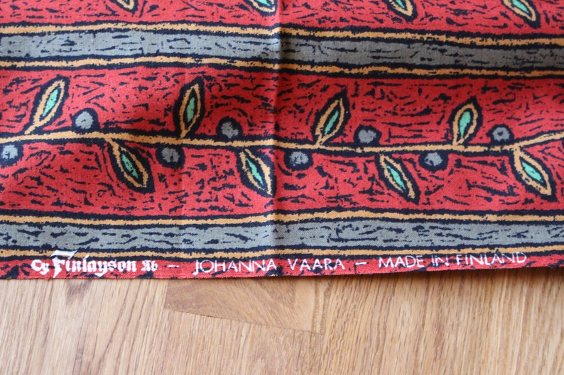 Vintage Finlayson Fabric Vintage Curtains Finlayson BY Johanna - Etsy