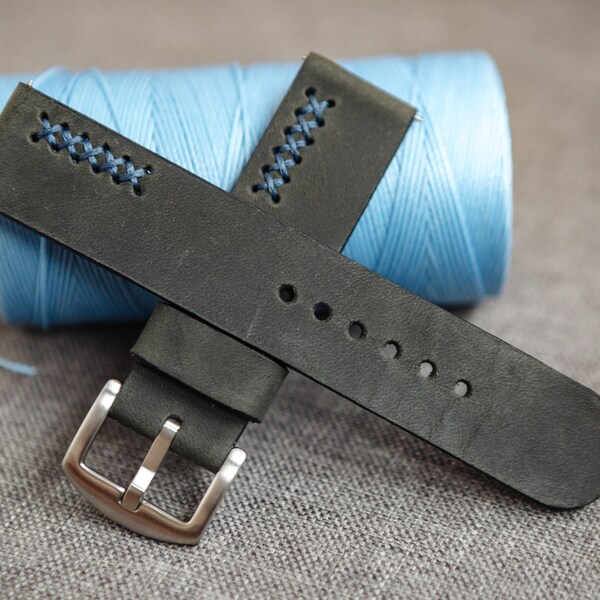 Thick Leather Wrist Band - Etsy