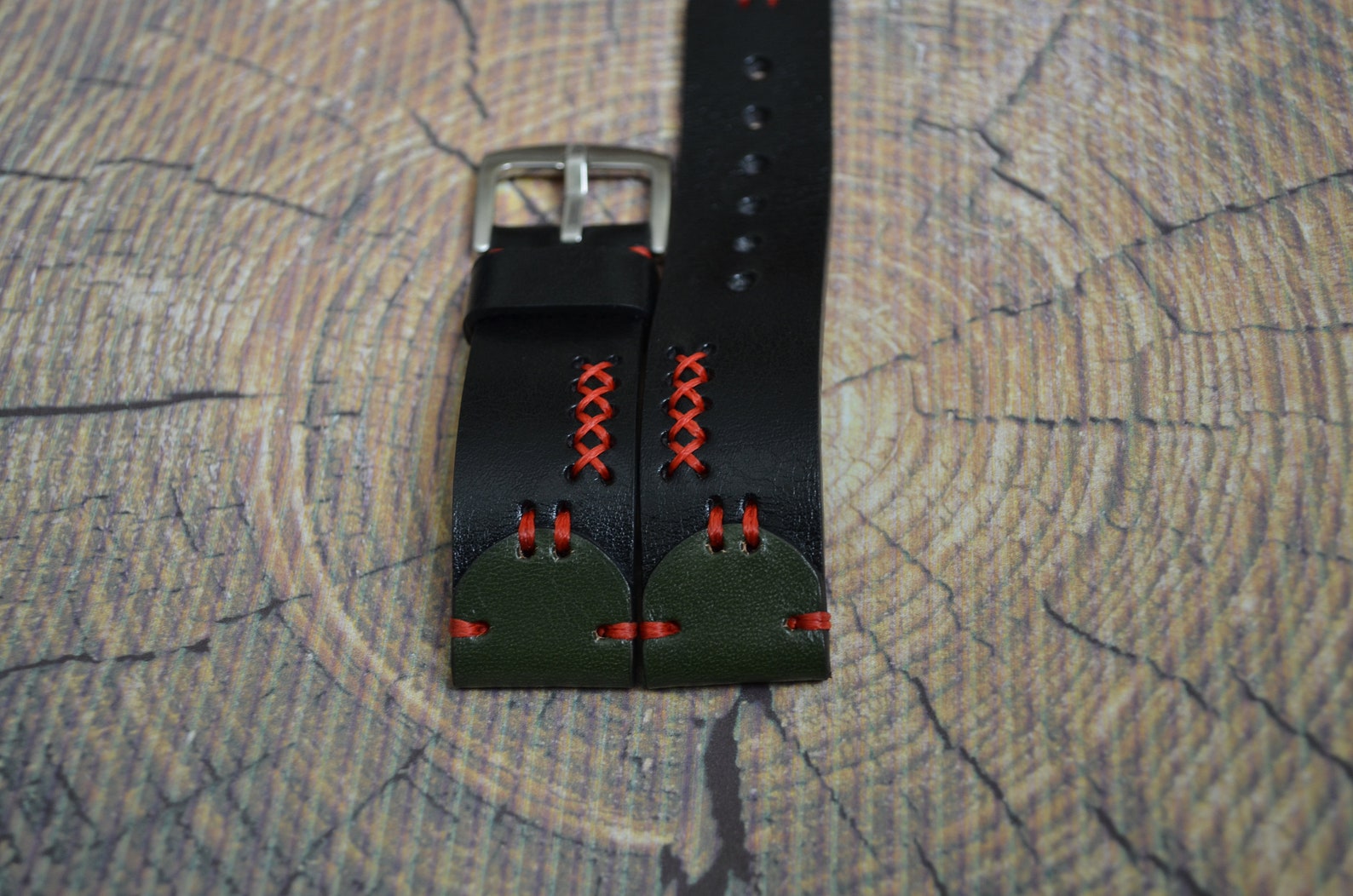 Leather Watch Strap Watch Strap Black Wrist Watch Band Watch - Etsy