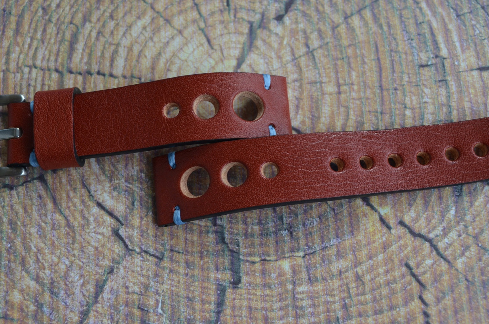 Leather Watch Strap Watch Strap Vintage Rally Sport Brown | Etsy