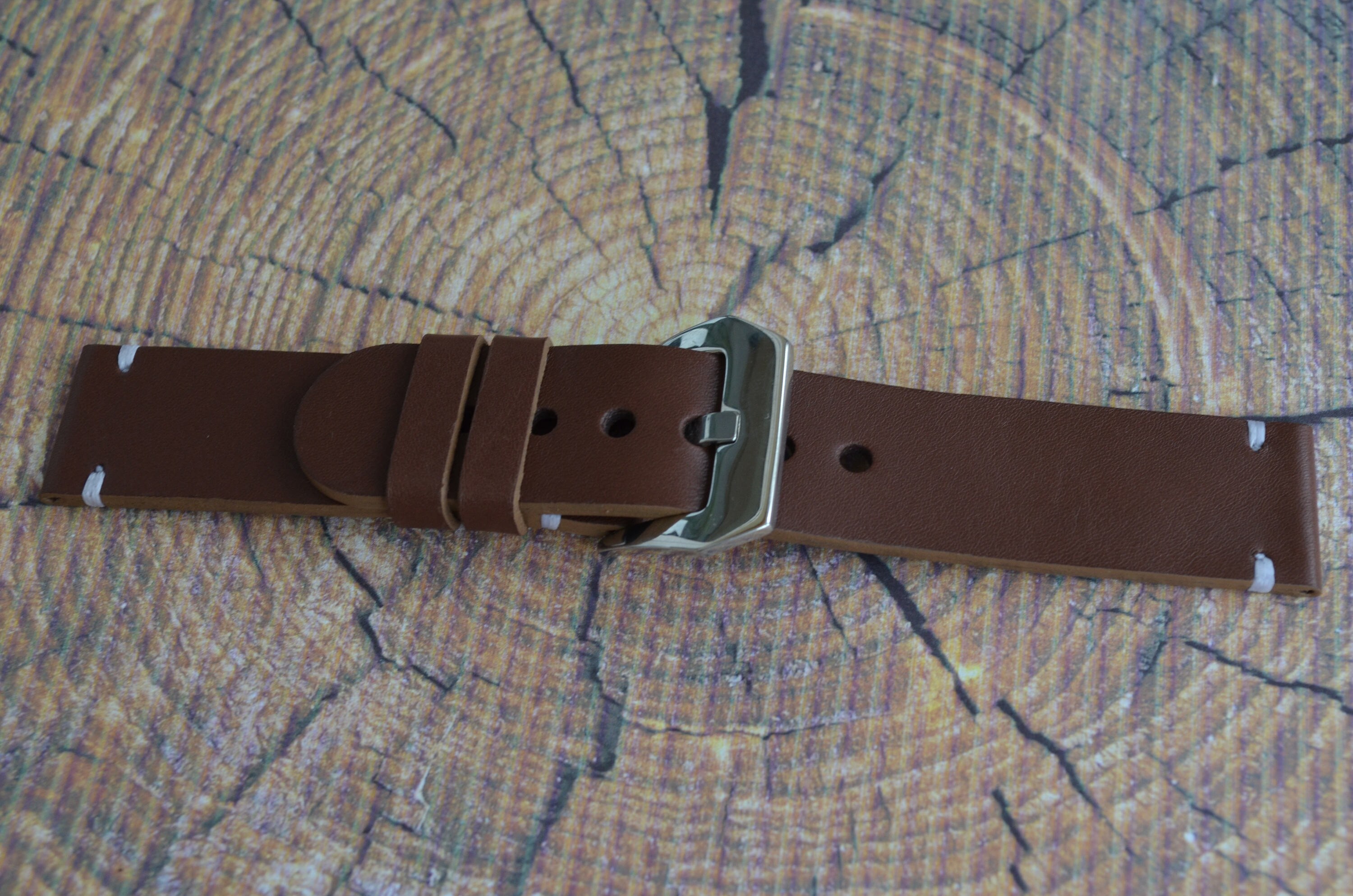 Leather Watch Strap Brown Wrist Watch Band Bracelet Handmade - Etsy