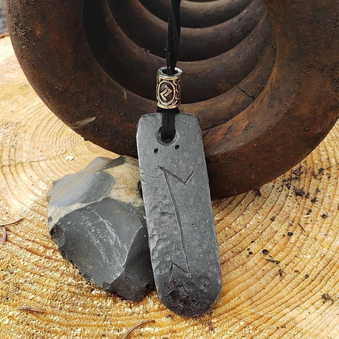 Forged Viking Rune Fire Striker Charm Necklace Keychain - Etsy