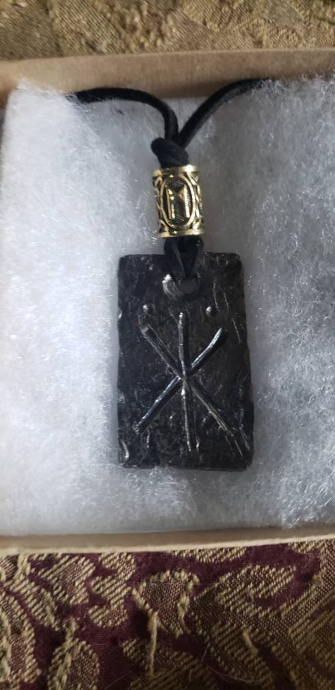 Hand Forged Viking Bind Rune Necklace/charms/amulet Luck | Etsy