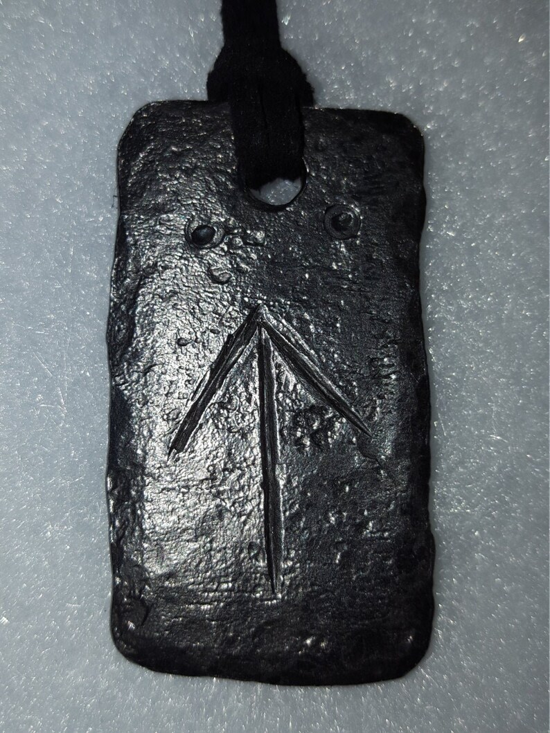 Hand Forged Viking 1 Rune Necklace/charms/amulet - Protection, Warrior ...
