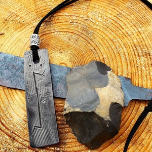 Forged Viking Rune Fire Striker Charm Necklace Keychain - Etsy