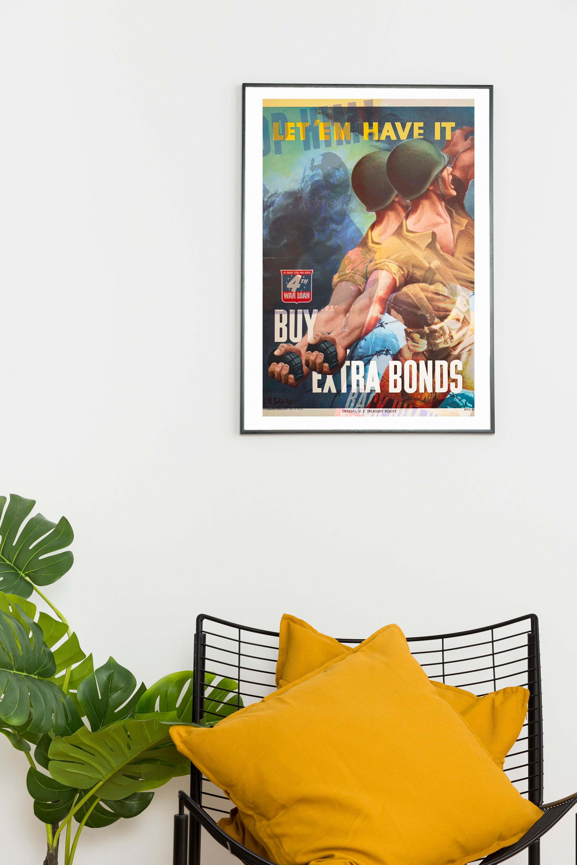 Vintage WWII Graphic Collage Poster - Etsy