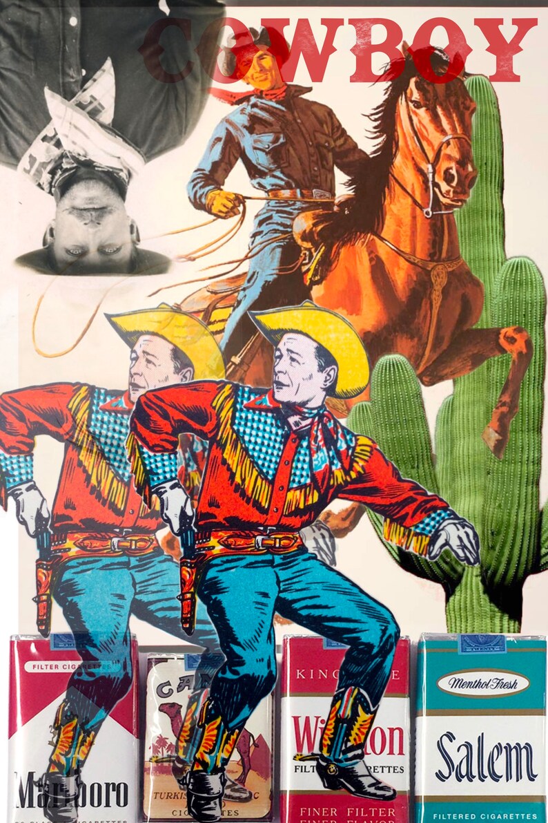 Cowboy Poster Western Decor Print - Etsy