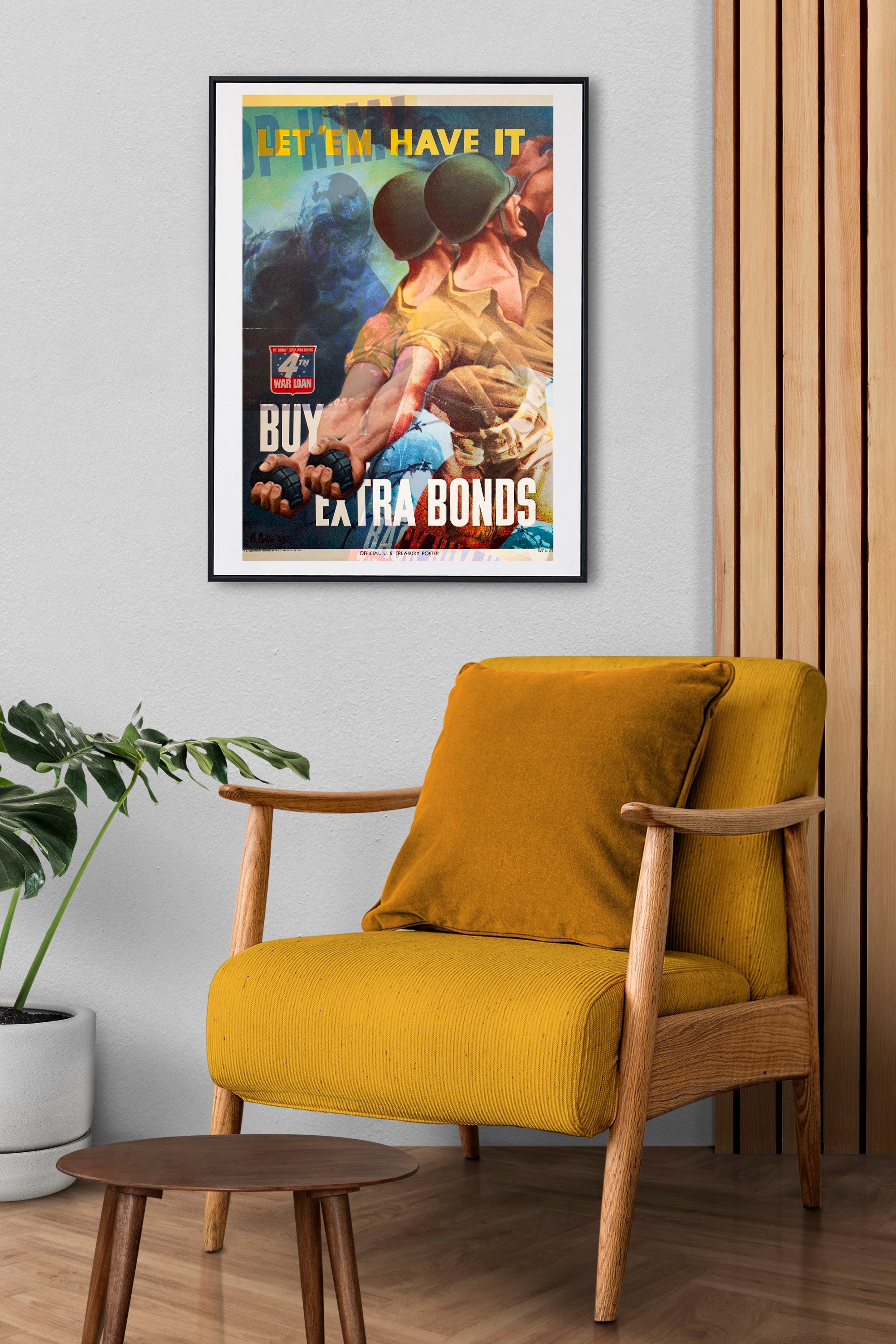 Vintage WWII Graphic Collage Poster - Etsy