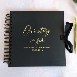 Personalised Couple Scrapbook for First Anniversary or Wedding Our ...